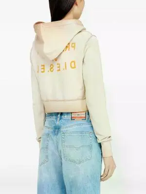 DIESEL® Logo-print Hoodie - Neutrals