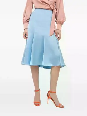 TRUSSARDI Flared Midi Skirt - Blue