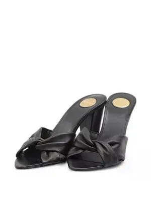 Saint Laurent Franciane Cross-strap Mules - Black