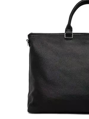 COCCINELLE Grained Leather Travel Bag With Detachable Shoulder Strap