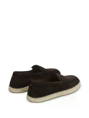 Santoni Leather Loafers - Brown