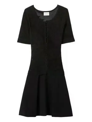 Claudie Pierlot Button-fastening Mini Dress - Black