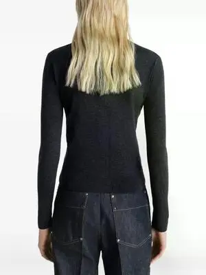 LEMAIRE Lemiaire Wool V-neck Cardigan - Grey