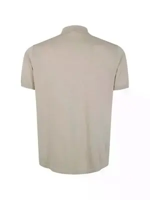 Aspesi Short-sleeve Buttoned Polo Shirt - Neutrals