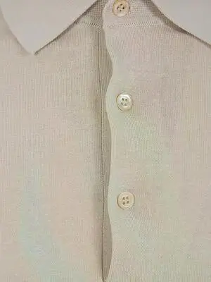 Aspesi Short-sleeve Buttoned Polo Shirt - Neutrals
