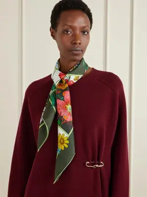 Gucci Printed Silk-twill Scarf - Multi