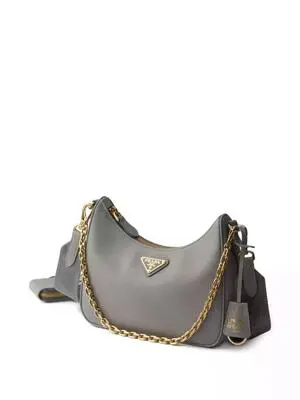 Prada Re-edition 2005 Saffiano Leather Shoulder Bag - Grey