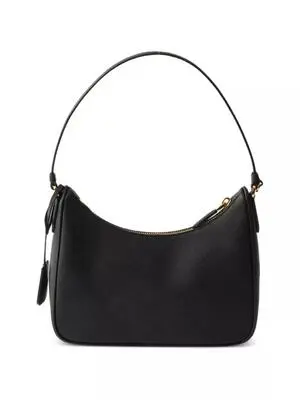 Prada Re-edition Leather Shoulder Bag - Black