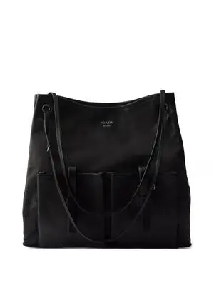 Prada Route Leather Tote Bag