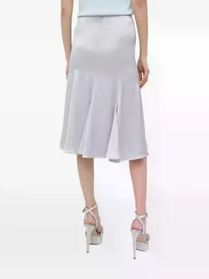 TRUSSARDI Flared Midi Skirt - Grey