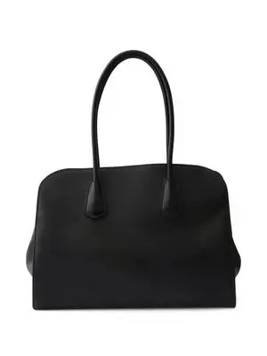 Prada Large Leather Tote Bag - Black