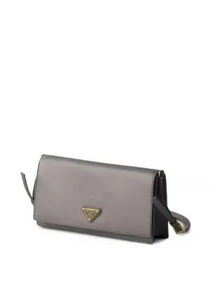Prada Mini Satin Shoulder Bag - Grey
