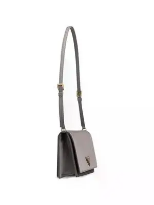 Prada Mini Satin Shoulder Bag - Grey