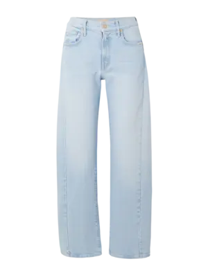 MOTHER The Half-pipe Hover Mid-rise Wide-leg Jeans - Blue