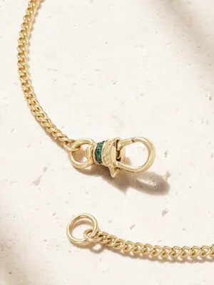 LUCY DELIUS 14-karat Gold Emerald Necklace