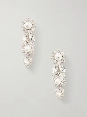 Crystal Clip Earrings
