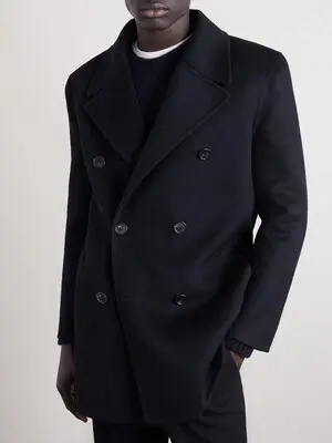 Saint Laurent Double-breasted Wool Pea Coat