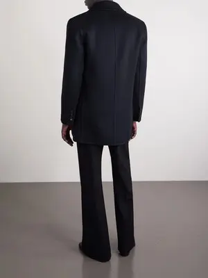 Saint Laurent Double-breasted Wool Pea Coat