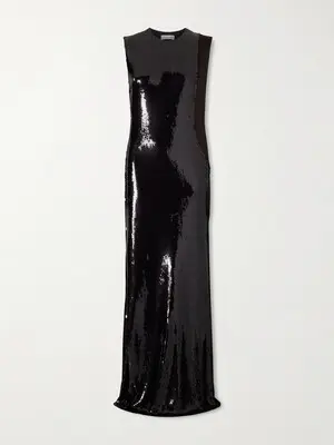 Christopher Esber Opaline Cutout Sequined Jersey Maxi Dress