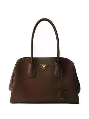 Prada Medium Leather Tote - Brown