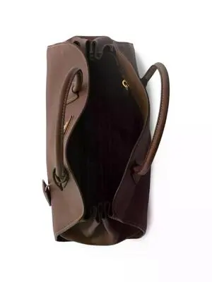 Prada Medium Leather Tote - Brown