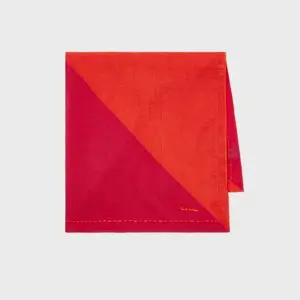 Paul Smith And Red Bandana Scarf - Pink