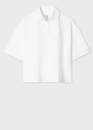 Paul Smith Cotton Embroidered Short Sleeve Shirt
