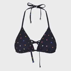Paul Smith Tile Spot Bikini Top - Blue