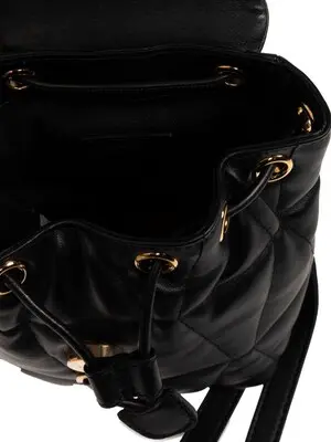 Versace Kleo Leather Backpack - Black