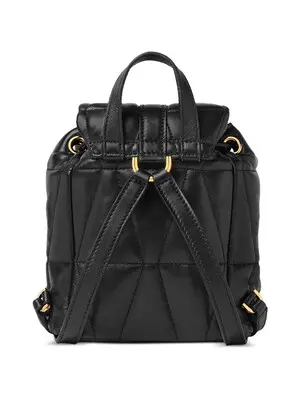 Versace Kleo Leather Backpack - Black