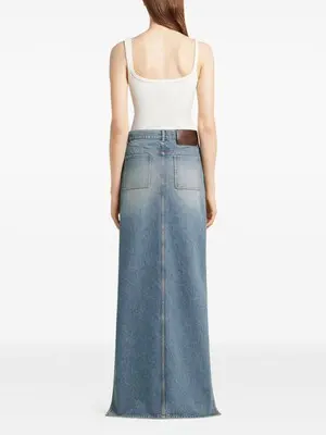COURREGES Denim Cotton Skirt