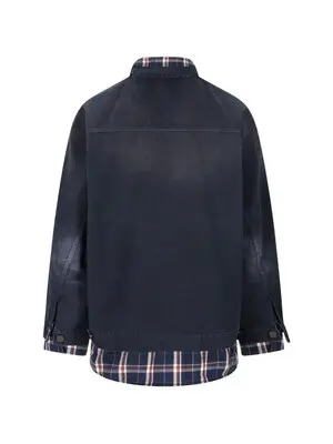 Balenciaga Cotton Shirt Jacket - Blue