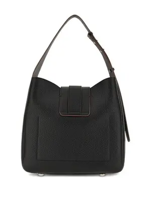 Hogan Leather Hobo Bag - Black