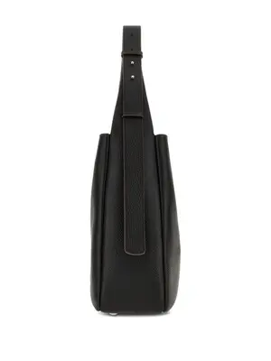 Hogan Leather Hobo Bag - Black