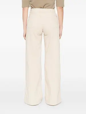 7 For All Mankind Lotta Wide Leg Denim Jeans - Beige