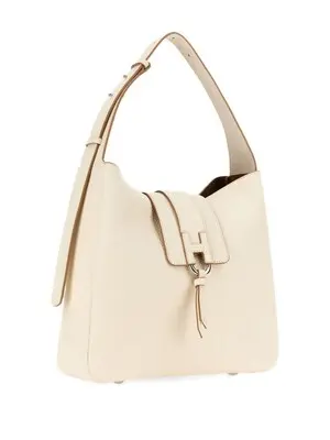 Hogan Leather Hobo Bag - White