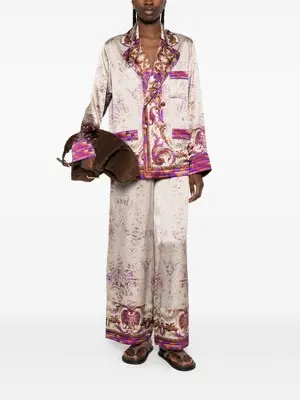 PIERRE-LOUIS MASCIA Printed Silk Jacket - Pink