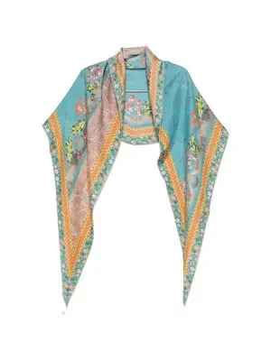 PIERRE-LOUIS MASCIA Printed Silk Scarf - Green