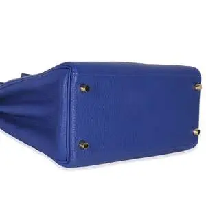 Hermès Togo Retourne Kelly 28 Ghw - Blue
