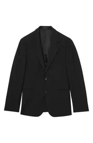 REISS Wool-blend Sport Coat - Black