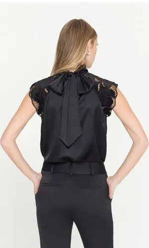 Generation Love Rachel Velvet Lace Halter Blouse
