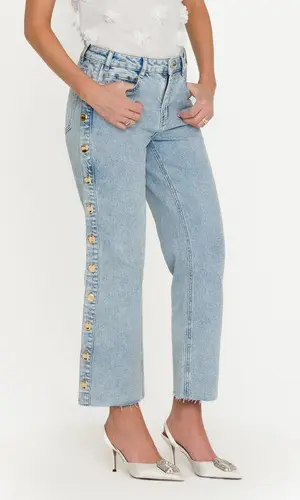 Generation Love Stephen Button Wide-leg Jeans