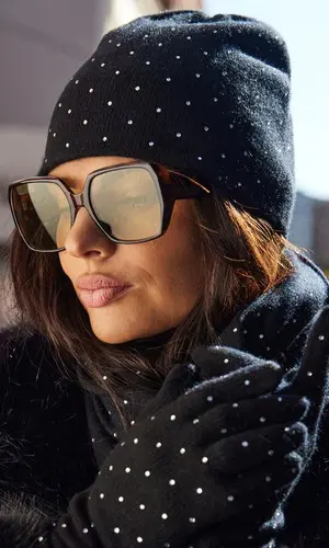Generation Love Norah Crystal Beanie - Black