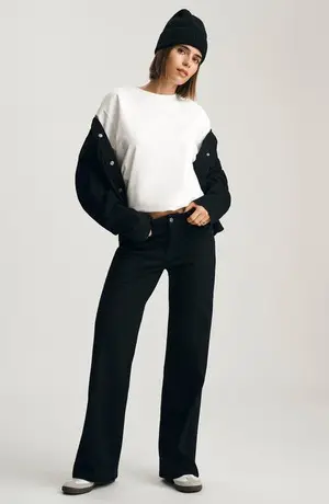 MAVI Sabrina Wide-leg Jeans - Black Move