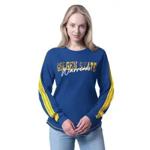 G-III 4HER BY CARL BANKS Golden State Warriors Advantage Tri-blend Long Sleeve T-shirt - Royal