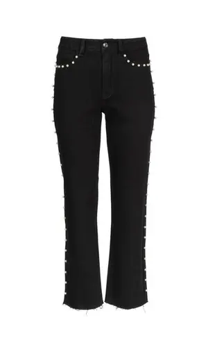 Generation Love Han Pearl Cropped Straight-leg Jeans