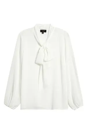TAHARI ASL Tie Neck Blouse