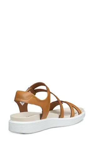 Ecco Soft Three Strap Sandal - Lion