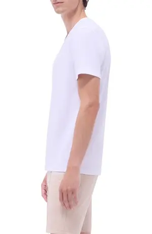 Bugatchi Holden Pima Cotton T-shirt - White