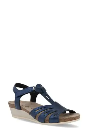 Naot Starlet Wedge Sandal - Polar Sea Leather